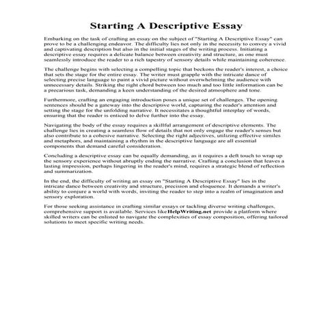 Starting A Descriptive Essay.pdf