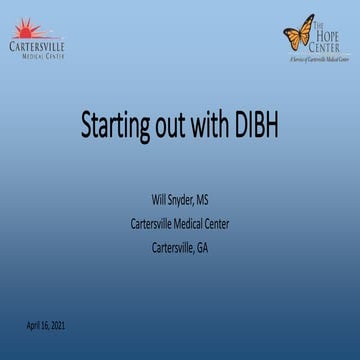 Starting out with DIBH | PPTX