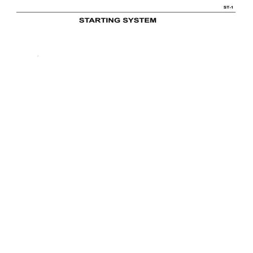 Starting system | PDF