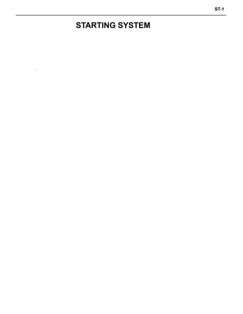 Automotive starting system. | PPTX