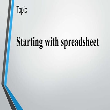Starting with spreadsheet for grade 5.pptx