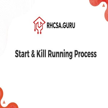 Start and Kill Running Process - RHCE.pdf
