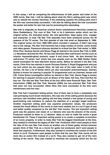 Media audiences star trek | PPT