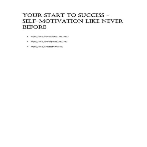 Start to Success | PDF
