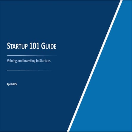 Startup 101 Guide | PDF