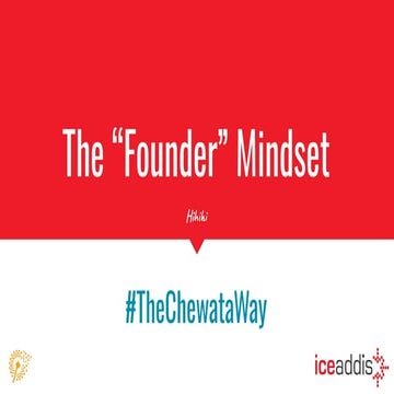 Founder Mindset: Are you worthy of being a Founder | PPT