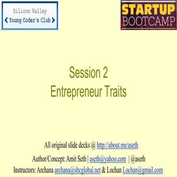 Startup Bootcamp - Instructor Instructions | PDF