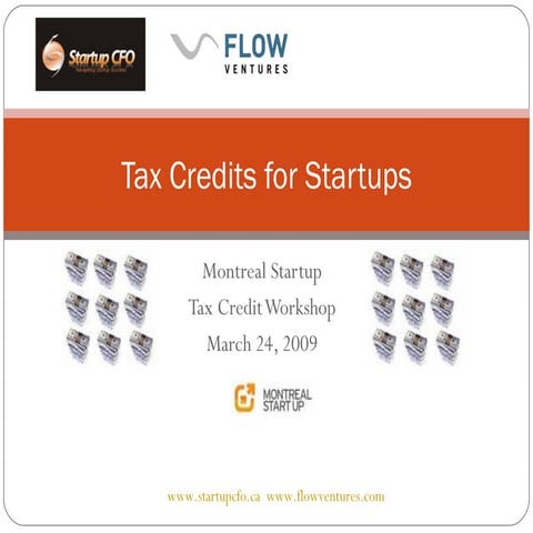 Startup Cfo + Flow Sred Presentation 032409 | PPT