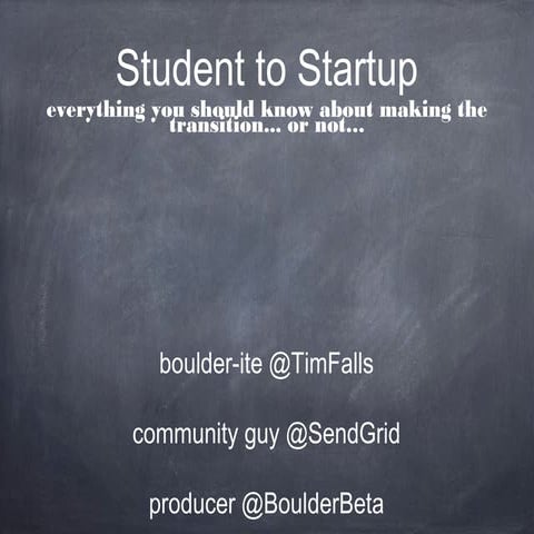 Startup CU - Student to Startup | PPT