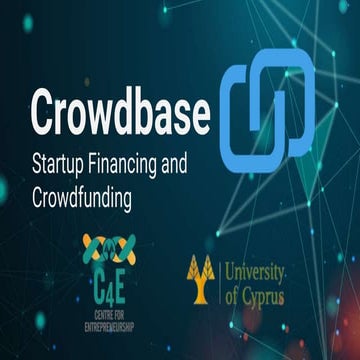 Startup Financing and Crowdfunding Lecture | PPTX
