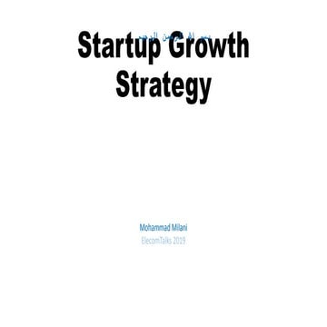 Startup Growth Strategy Ppt
