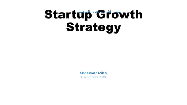 Startup Growth Strategy Ppt