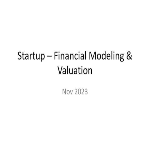 Financial modelling and Forecasting | PDF