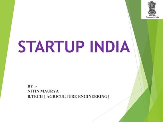 Startup india | PPT