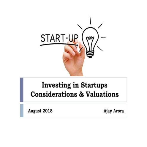 Startup valuation methods | PDF
