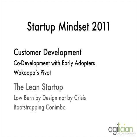 Startup Mindset 2011 | PDF