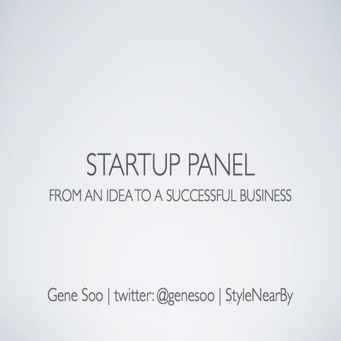 Startup Panel Introduction - Startup Saturday Hong Kong (Aug 7th 2010 ...