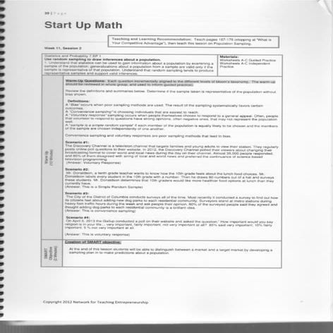 NFTE - Start Up Math | PDF
