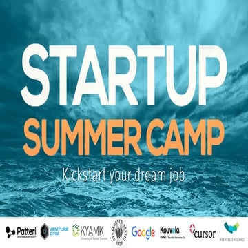 Startup summer camp 2016 | PPT