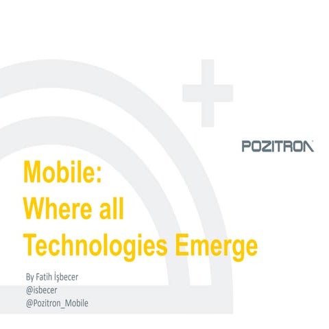 Startup Turkey _ Mobile Where All Technologies Emerge | PPT