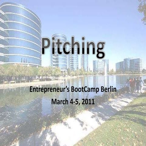 Startup Workshop - Pitching | PPTX