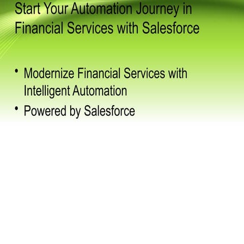 Start Your Automation Journey in Financial Services with Salesforce.pptx