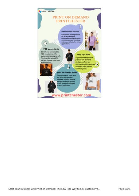 Print on Demand India: Transforming Custom Merchandising | PDF