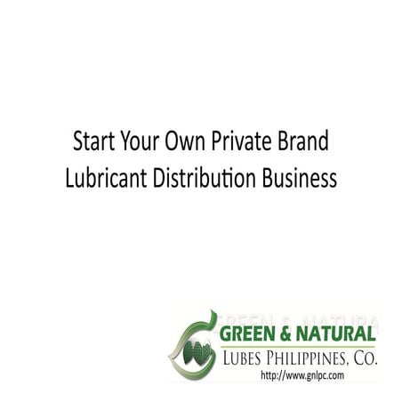 Start Your Own Private Label Lubricant Distribution Business by ...
