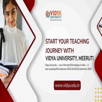Start Your Teaching Journey with Vidya University, Meerut!.pdf