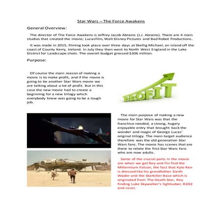 Star wars force awakens | DOCX