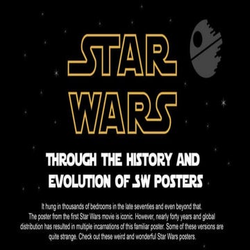 Star Wars Infographic: Through the Evolution of Posters | PPTX