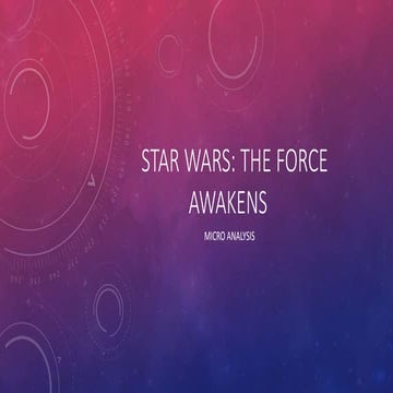 Star wars the force awakens micro analysis | PPTX