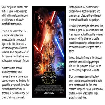 Star wars new poster analysis | PPTX