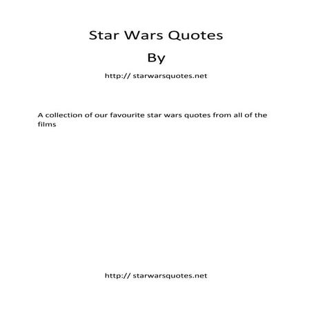 Star wars quotes | DOC
