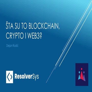 Sta su to Blockchain, Crypto i Web3? | PPTX