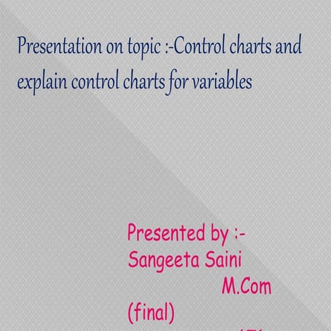 control charts | PPT