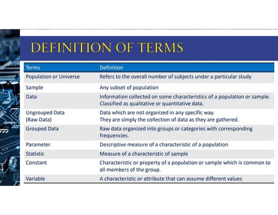Data Statistics for Engineers - Introduction | PPT