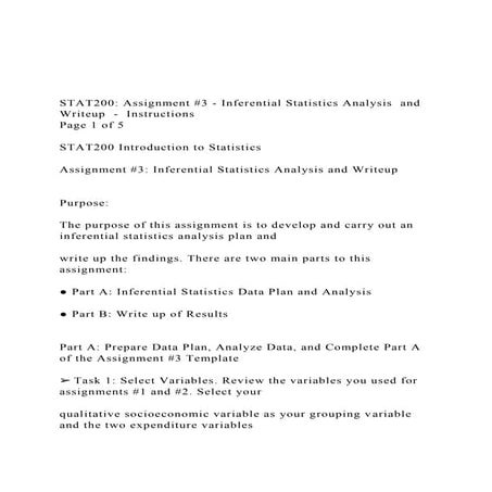 STAT200 Assignment #3 - Inferential Statistics Analysis an.docx