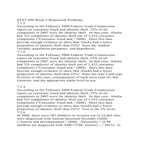 STAT 200 Week 5 Homework Problems7.1.2According to the Februar.docx