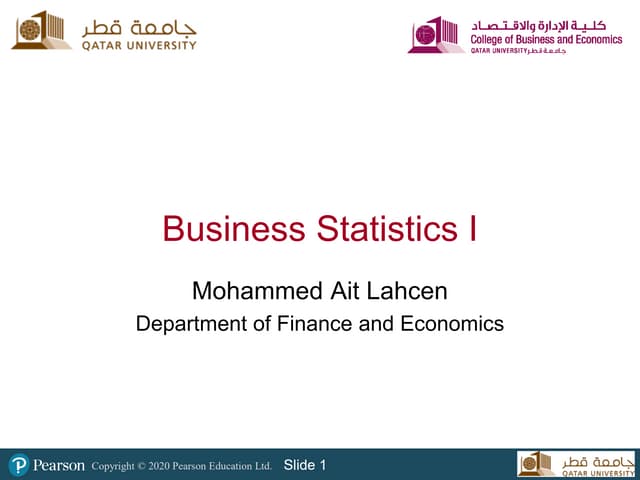 Introduction to business statistics | PPTX