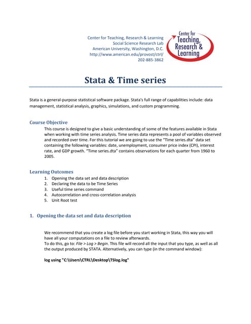 Stata Time Series Fall 2011 Pdf