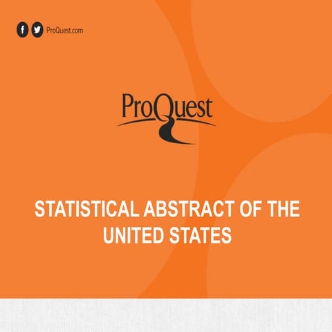 Statistical Abstract of the United States | PPTX