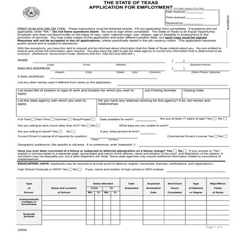 State application | DOC