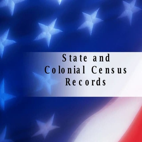 State Census Presentation for U.S. Genealogy Records | PPT