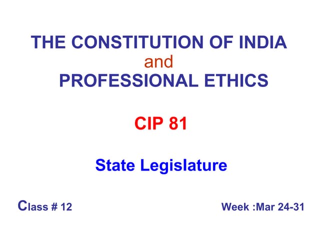 The legislative department | PPTX