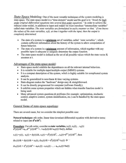 State Space Modeling Brief Introduction Notes Pdf