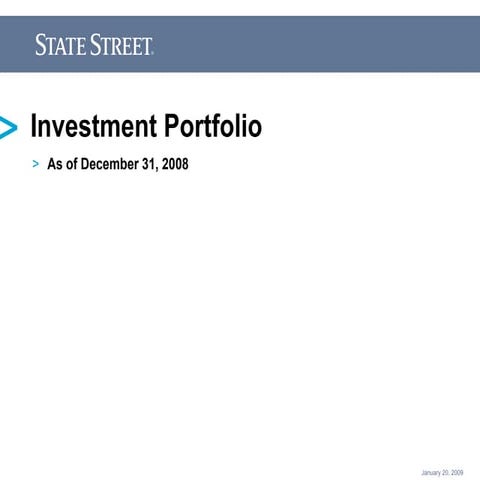 State Street Inestment Portfolio | PDF