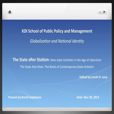 State after statism ppt | PDF