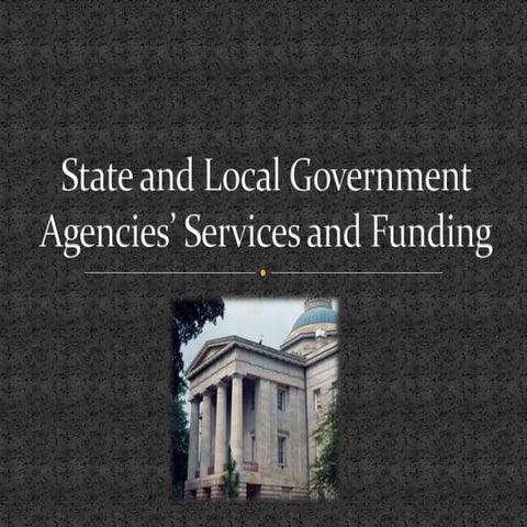 State and local government agencies’ services | PPT