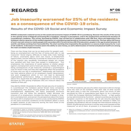 Job insecurity - Statec | PDF